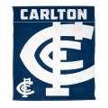 Carlton Blues AFL Polar Fleece Rug Blanket | Woolworths