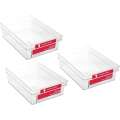 3x Boxsweden Crystal Nest Storage 36cm Plastic Box Pantry Container ...