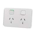 Clipsal Iconic 3025-VW - Double Power Point GPO 10 Amp - Vivid White ...