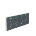 Clipsal Iconic 3015/4C-AN - Quad Power Point Skin Anthracite - (SKIN ...