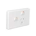Clipsal Classic C2015X-WE - Single GPO With Extra Switch 10Amp White ...
