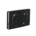 CLIPSAL 2025-BK - Black 10 amp Double Power Point - 2000 Series ...