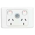 CLIPSAL 2025SF - Surge Protected 10A Double GPO - 2000 Series | Woolworths