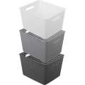 3x Boxsweden Woven Baskets 35cm Home Office Storage Organiser Container ...