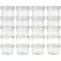 20pc Lemon & Lime Stacking Containers 40ml Twist-Lock Household Storage ...