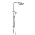 Cora Round Multi Function Shower Set Brushed Nickel | Woolworths