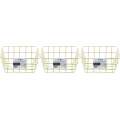 3x Boxsweden Small 24x18cm Wire Storage Basket Kitchen/Bathroom ...