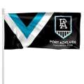 AFL Pole Flag - Port Adelaide Power - 90cm x 180cm - Steel Eyelet For ...
