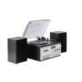 Lenoxx Audio Home Entertainment System (Black) Turntable, CDs, Vinyl ...