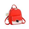 Nevenka Teenager Mini Backpack Leather Casual Travel Backpacks-Red ...
