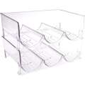 Bartender 2-Tier Wine Bottle Rack 29cm Plastic Organiser Storage Holder ...