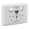 Clipsal ML2025RC10WE - MEDILEC RCD - Protected Twin Switch Socket ...