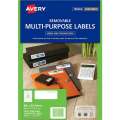 Avery 959152 L7157Rev Removeable Multi-Purpose Label 33up White Pack 25 ...