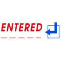 Deskmate Dual Colour Pre-Inked Stamp Entered And Date Blue/Red | Woolworths