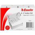 Esselte Ruled System Cards Indices A-Z PVC 152x102mm 6"x4" Grey ...
