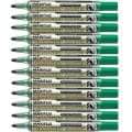Pentel Maxiflo Permanent Marker Bullet Point Green Box of 12 | Woolworths