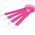 Rexel Tyvek Wristbands With Serial Number Fluoro Pink Pack 100 Wrist ...