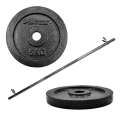 Aerobic Body Pump Barbell Weight Set - 2kg 140cm Pump Bar - 10kg Iron ...