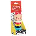 Petit Collage Modern Bunny Wood Rattle Toy | Woolworths