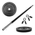 Total 12kg - Aerobic Body Pump Barbell Weight Set - 140cm Foam Handle ...