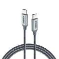 CHOETECH 100W USB-C Type C PD Braided Fast Charging Cable Power ...