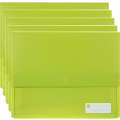 Marbig Polypick Document Wallet Heavy Duty A4 Green Lime Pack 5 ...