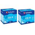 20pc Verbatim CD-R 700MB 52x Speed Blank Disc Media/Data Storage w ...