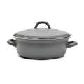 Classica Heavy Duty 26cm/4.2L Steel Casserole Induction Pot w/ Lid Blue ...