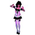WH Women's Costume Fancy Dress Halloween Scary Bloody French Maid ...