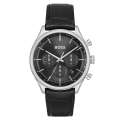 Hugo Boss Black Leather Chronograph Men's Watch - 1514049 | Woolworths