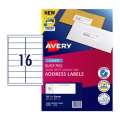 Avery Laser Label Address Quck Peel L7162 99.1x34mm - 16Up Pack 20 ...