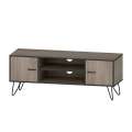 Foret TV Cabinet Stand Entertainment Unit Storage Shelf Metal 110cm ...