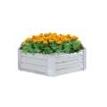 SOGA 60cm Hexagon Shape Galvanised Raised Garden Bed Vegetable Herb ...