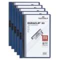 5x Durable Duraclip 30-Sheet A4 Document File Folder Stationery ...