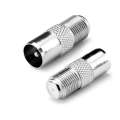 Female Plug to PAL Male Socket Coaxial TV Antenna Cable Connector ...