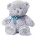 My First Teddy - Blue Plush Soft Toy Bear 25cm | Woolworths