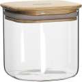 Ecology Pantry 10.5cm Square Glass Canister Storage Organiser w/Bamboo ...