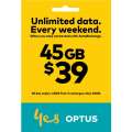 Optus $39 Prepaid Sim Card Starter Kit Pack | Woolworths