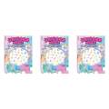 3x Bookoli Puffy Sticker Windows Unicorn Kids/Children Press-out Puzzle ...