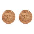 2x Urban Sun Face 12cm Ceramic Flower Vase Small Home Decorative ...