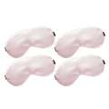4x Sky High Travel Satin Light Blocking Eye Mask Solid Colour Assorted ...