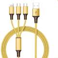 Salesbay Multi Charger 1.2m Cable 3in1 Fast Charging USB Universal Type ...