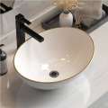 34x41cm Cefito Ceramic Basin Bathroom Vanity Sink Hand Wash Bowl Gold ...