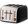 Brooklyn Toaster 4 Slice, Extra Wide Slots, High-Lift, Copper | Woolworths
