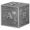 Baby Money Box Pewter Silver Gift Christening Newborn Shower Keepsake ...