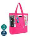 Summer Splash Beach Bag With Cooler Compartment Clear Mesh Pink 35 x ...