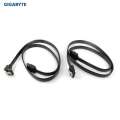 [GB-SATA-2PK] Gigabyte 2x SATA 3 Data Cable 6Gb/ps ORIGINAL with Angle ...