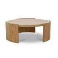 Tamera 100cm Wooden Round Coffee Table - Natural | Woolworths