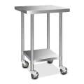 430 Stainless Steel Kitchen Benches Work Bench Food Prep Table with ...