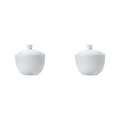 2x Maxwell & Williams White Basics Porcelain Diamonds Sugar Bowl ...